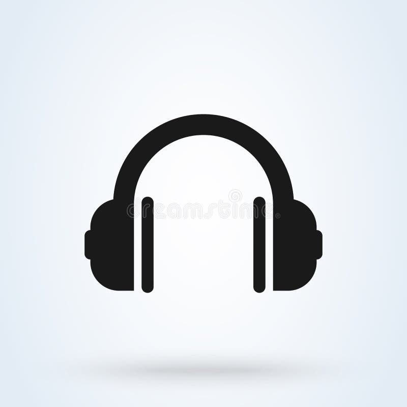 Headphone, Headset. Simple Vector Modern Icon Design Illustration Stock ...