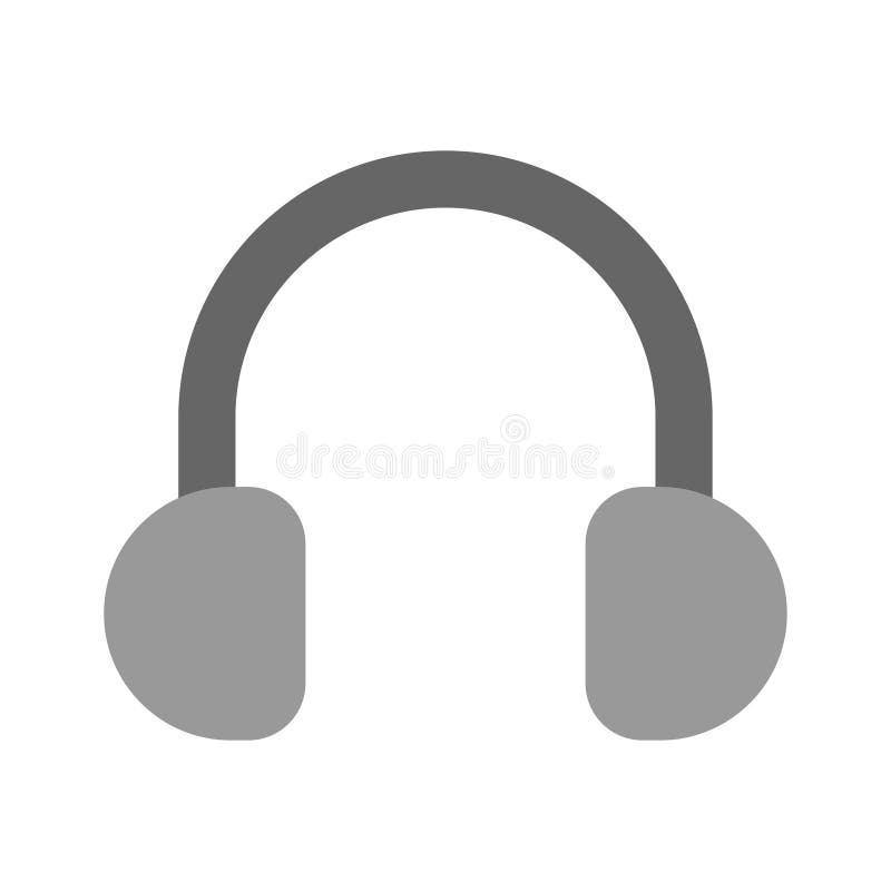 Headphone Icon, Headset Vector Design Stock Vector - Illustration of ...