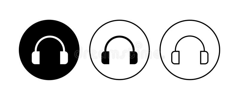 Headphone Icon . Headset Icon Symbols Stock Vector - Illustration of ...
