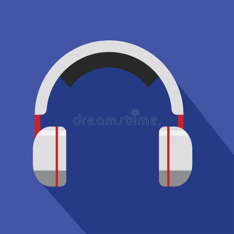 Headphone Icon. Sound and Music Icon. Flat Design. Vector Illustration ...