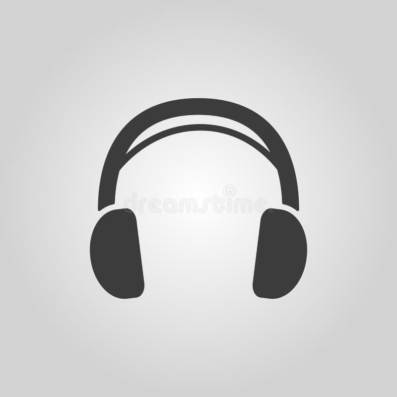 The Headphone Icon. Sound Symbol Stock Vector - Illustration of listen ...