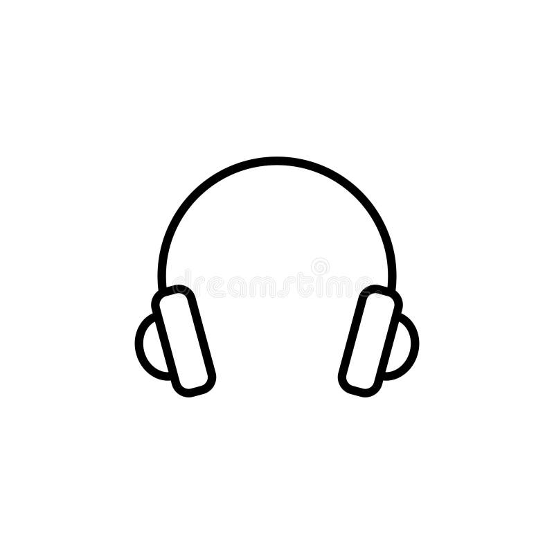 Headphone Icon . Headset Icon Symbols Stock Vector - Illustration of ...