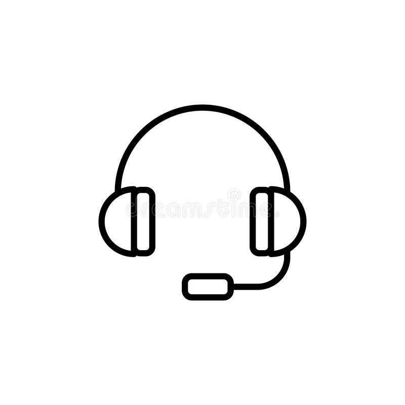 Headphone Icon . Headset Icon Symbols Stock Vector - Illustration of ...