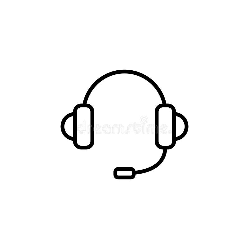 Headphone Icon . Headset Icon Symbols Stock Vector - Illustration of ...