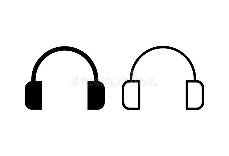 Headphone Icon . Headset Icon Symbols Stock Vector - Illustration of ...