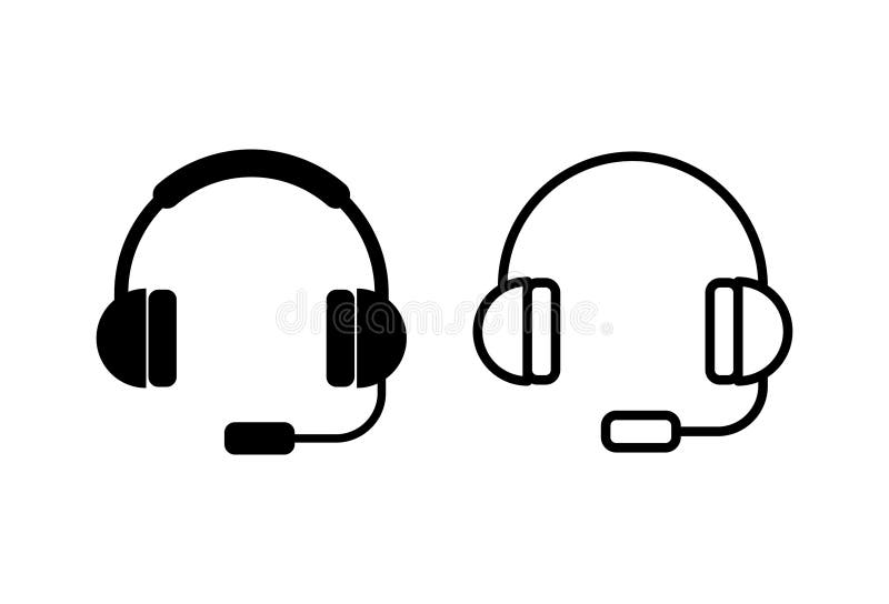 Headphone Icon . Headset Icon Symbols Stock Vector - Illustration of ...