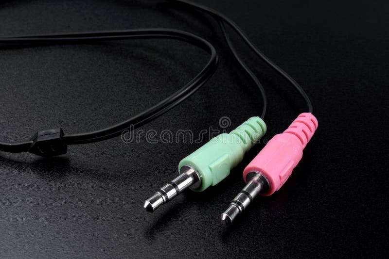Headphone Jacks stock photo. Image of connection, computer - 34665728
