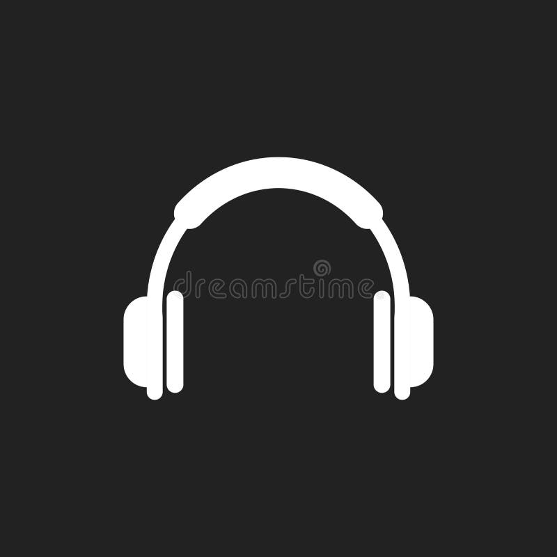 Headphone Vector Icon. Earphone Headset Sign Illustration Stock Vector ...