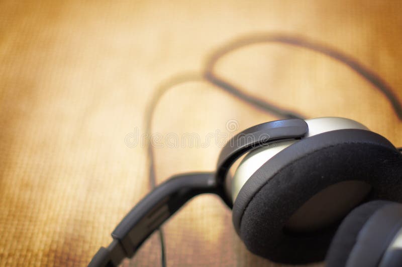 Headphones stock photo. Image of view, cable, rusty, shallow - 3612094