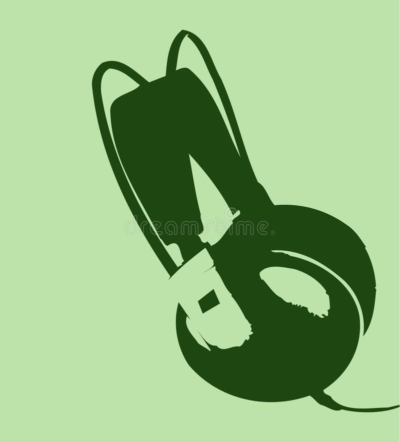 Abstract Headphones and Music Stock Vector - Illustration of ...