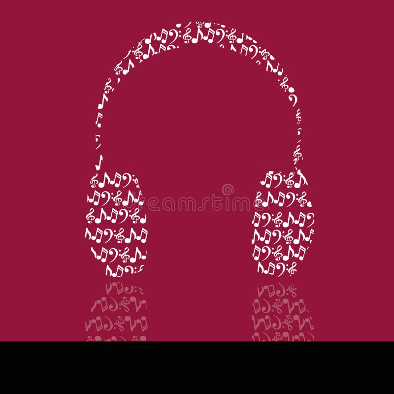 Abstract Headphones and Music Stock Vector - Illustration of ...
