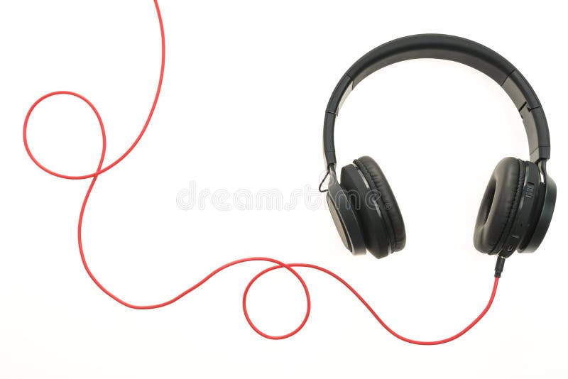 Headphones Audio for Listen Stock Image - Image of phones, background ...