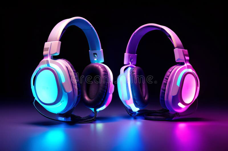 Headphones that Change Color or Lighting Effects Based on the so Stock ...