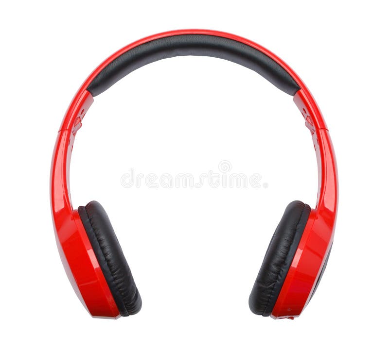 Headphones Front stock photo. Image of white, phones - 185215514