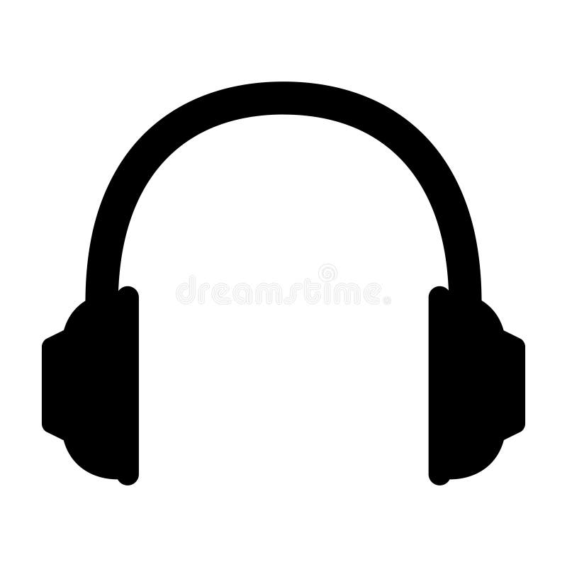 Headphones Icon. Earphone Symbol Stock Illustration - Illustration of ...