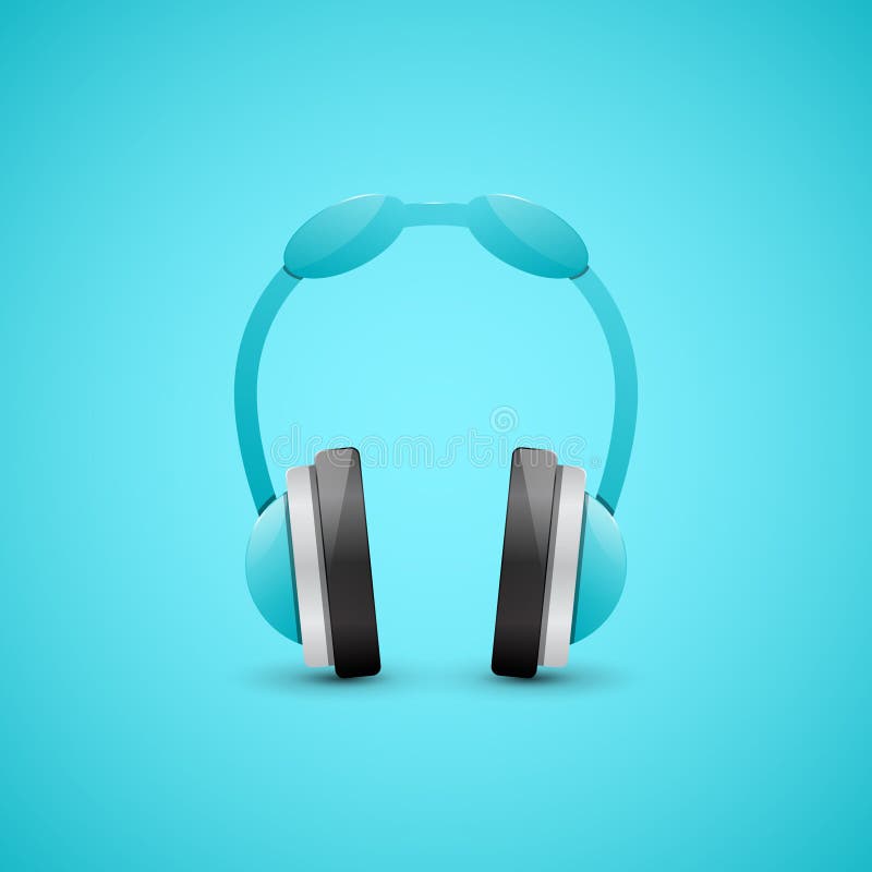 Headphones Illustration, Graphic Concept Stock Vector - Illustration of ...