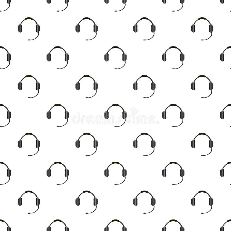 Headphones with Microphone Pattern Seamless Stock Vector - Illustration ...