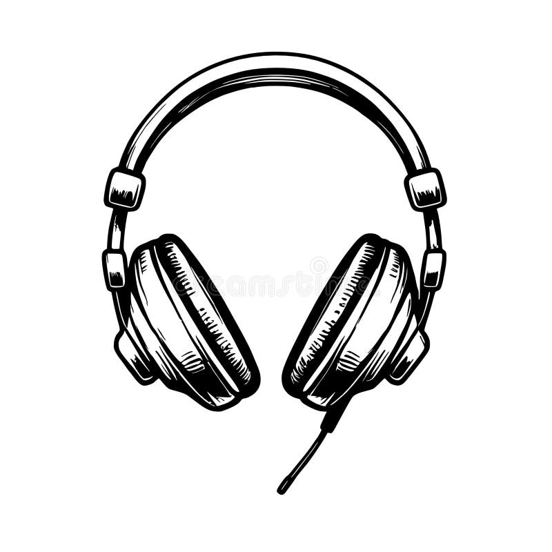 Headphones Music Device Icon Stock Illustration - Illustration of ...