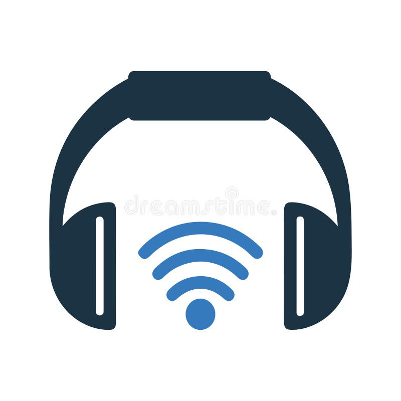 Headphones, Music, Wifi Icon. Simple Editable Vector Design Isolated on ...