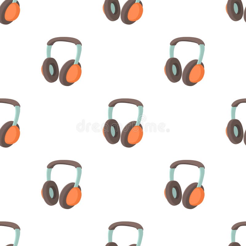 Headphones Pattern Seamless Vector Stock Vector - Illustration of ...