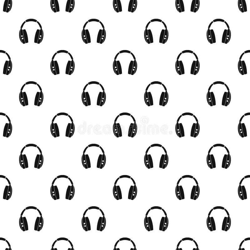 Headphones pattern vector stock vector. Illustration of element - 90946603