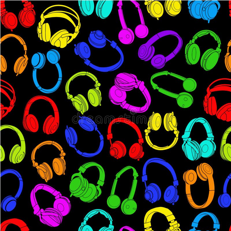 DJ Headphones POP Design stock vector. Illustration of bass - 29480192