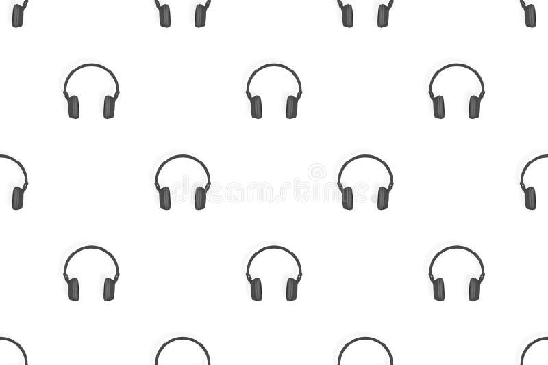 Headphones Seamless Pattern. Seamless Pattern on the Theme of ...