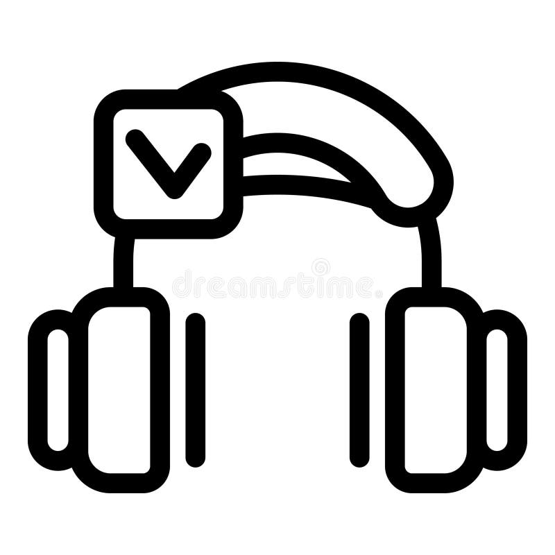 Headphones Showing Connected Status Icon for Wireless Listening Stock ...