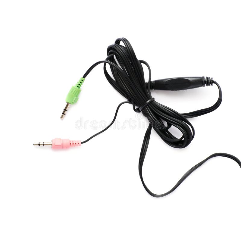 Headphones and Control Panel Isolated on White Stock Photo - Image of ...