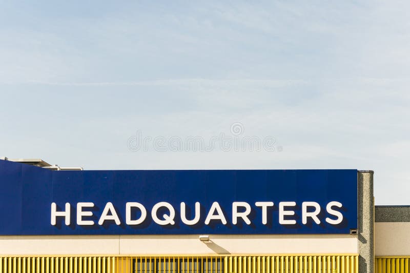 Headquarters Generic Building Stock Image - Image of office, facility ...