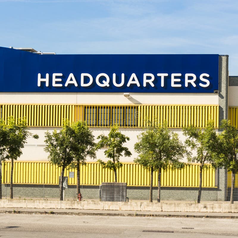 Headquarters Generic Building Stock Photo - Image of establishing ...