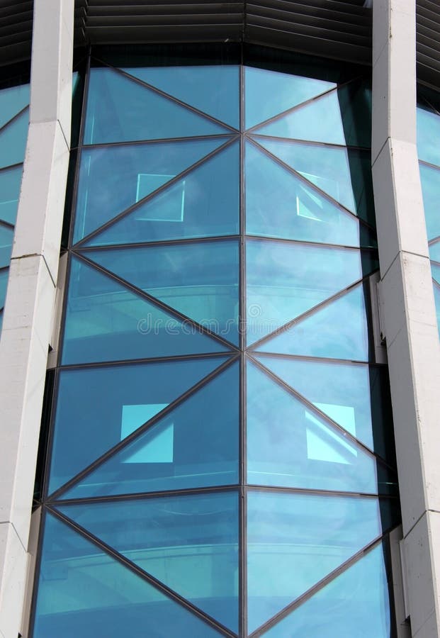 Headquartes Wall Architecture Glass Windows Stock Photo - Image of ...