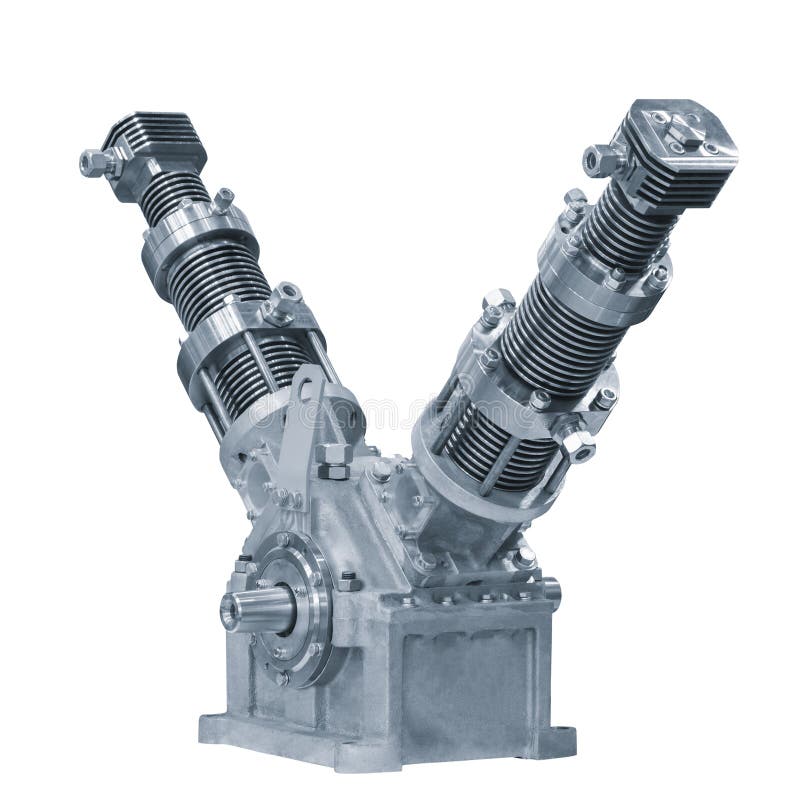 Gas Compressor Cylinders stock photo. Image of bolts - 42403790