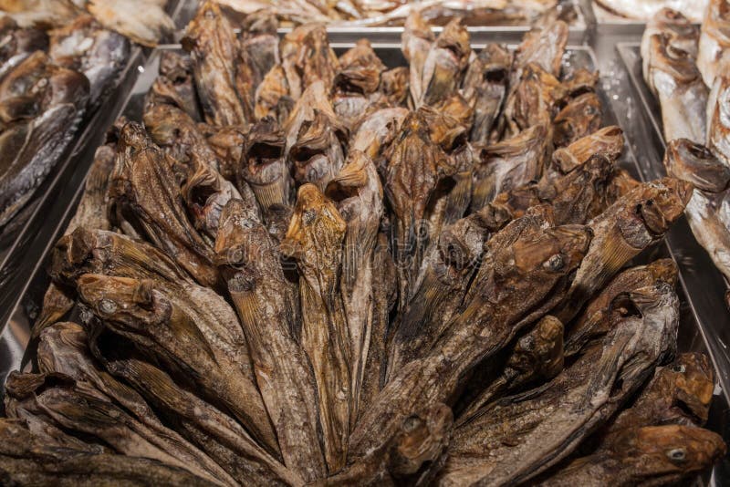 Heads of dried fish stock image. Image of fish, closeup - 95579091