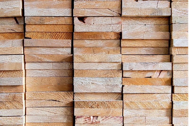 Heads Wood Rectangle Shape of Sawed Timber Material Stock Image - Image ...