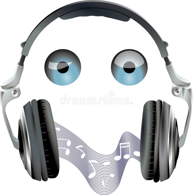 Headset stock vector. Illustration of concert, radio - 10536174