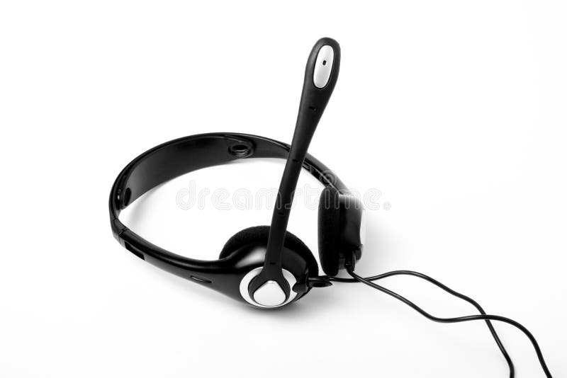 Headset stock image. Image of contact, communication - 26384377
