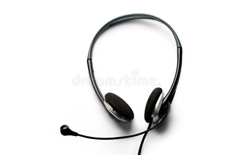 Headset stock image. Image of contact, communication - 26384377
