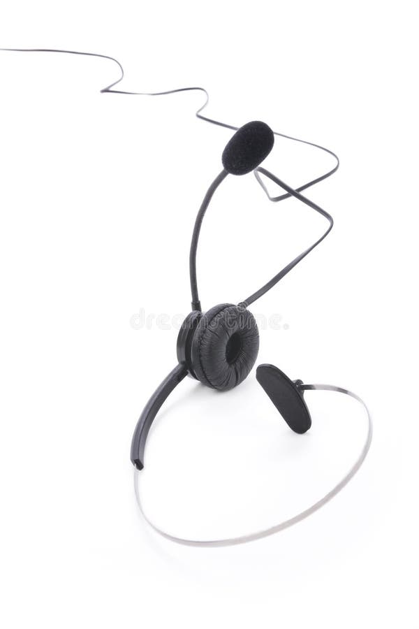 Headset stock image. Image of microphone, equipment, white - 10324971
