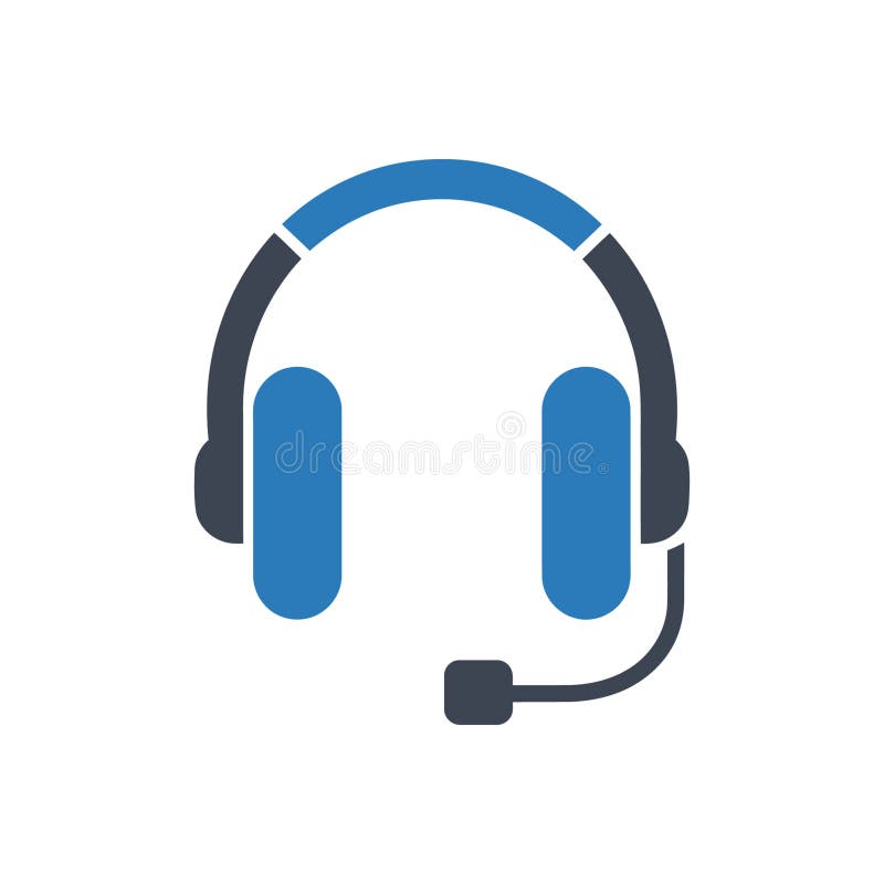 Headset Communication Icon stock vector. Illustration of sign - 361911081