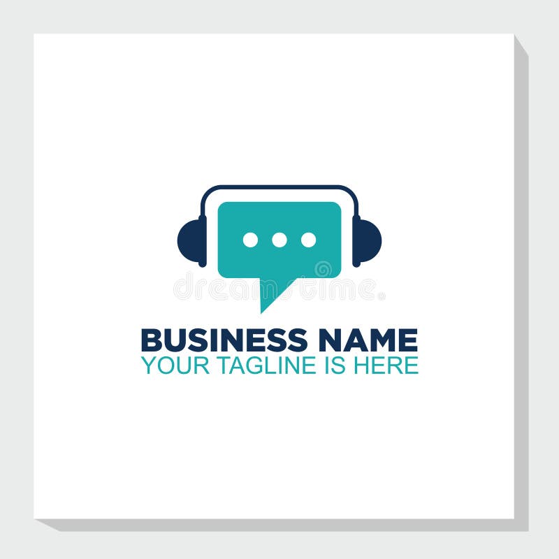 Headset and Communication Logo Concept, Call Center Logo Design Stock ...