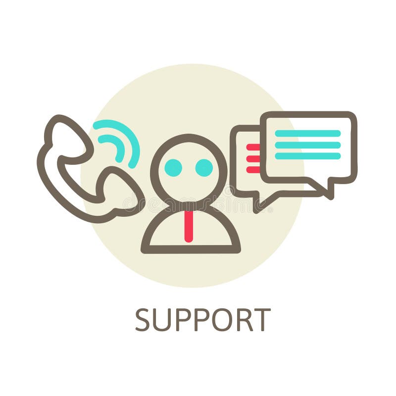 Headset vector symbol stock vector. Illustration of communicate - 7636596