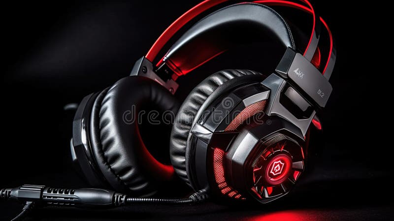 Headset Gaming Realistic Photo Stock Illustration - Illustration of ...