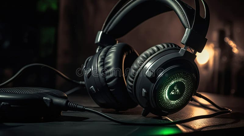 Headset Gaming Realistic Photo Stock Illustration - Illustration of ...