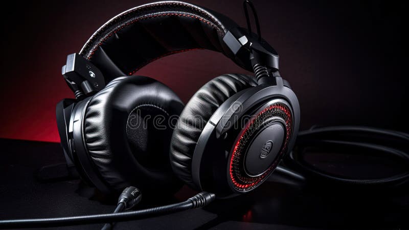 Headset Gaming Realistic Photo Stock Illustration - Illustration of ...