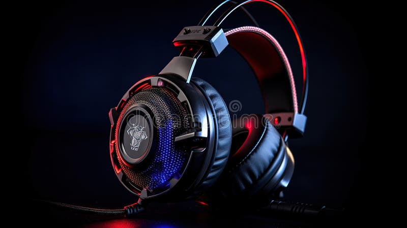 Headset Gaming Realistic Photo Stock Illustration - Illustration of ...