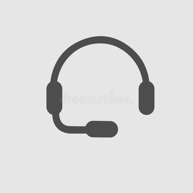 Headset icon eps 10. stock vector. Illustration of isolated - 168601822