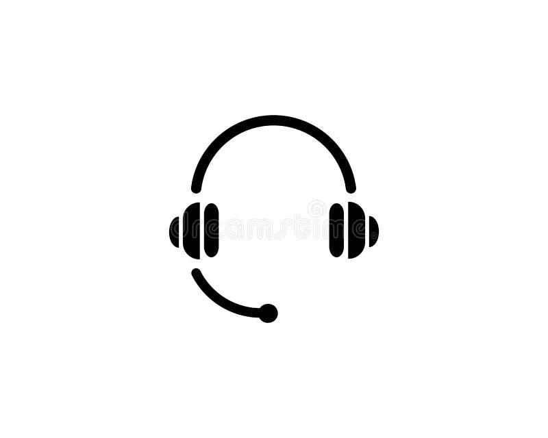 Headset Icon Vector Illustration Logo Template for Many Purpose Stock ...