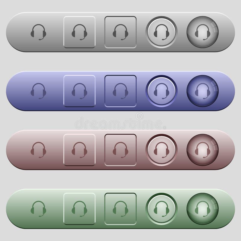 Headset Colors Stock Illustrations – 892 Headset Colors Stock ...