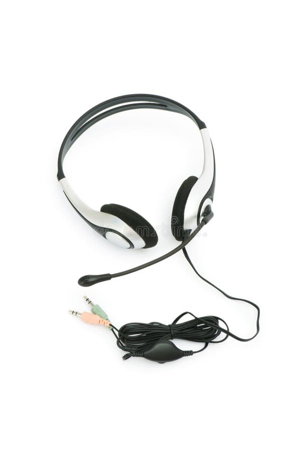 Headset with microphone stock image. Image of hotline - 11683779